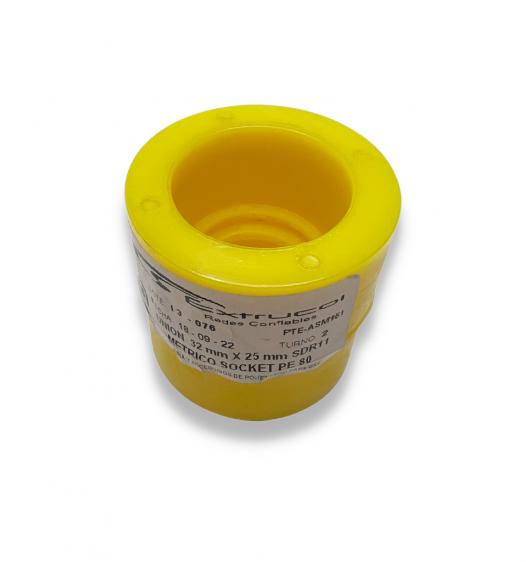 Union Reduccion Socket Pe80 Gas 32 x 25 mm | Edemco | Edemco Buena energía